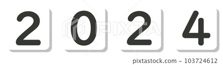 2024 icon - Stock Illustration [103724612] - PIXTA