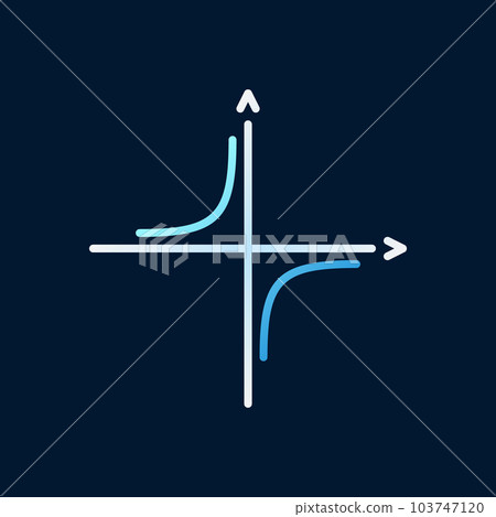 Mathematics Coordinate Axis vector colored... - Stock Illustration [103747120] - PIXTA