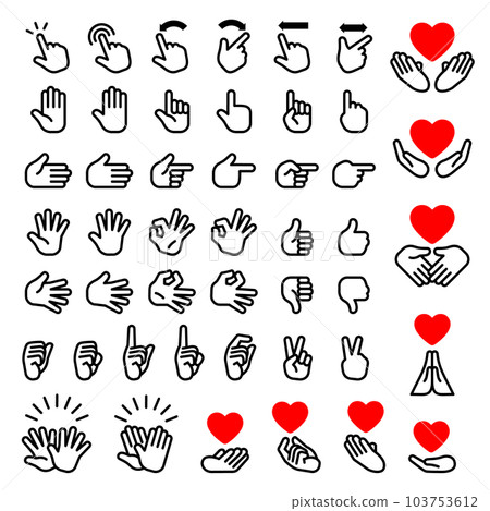 hand sign - Stock Illustration [103753612] - PIXTA