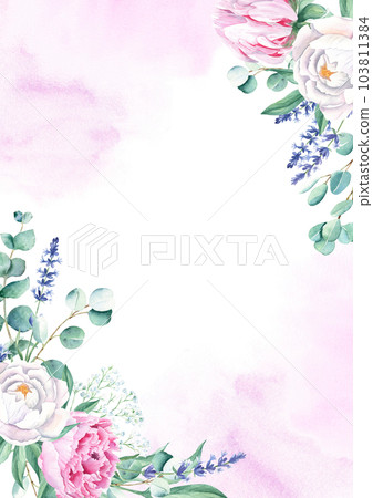 Floral background card. Wedding invitation... - Stock Illustration ...