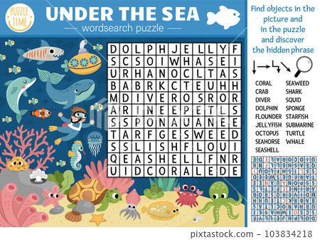 Sea Word Puzzle