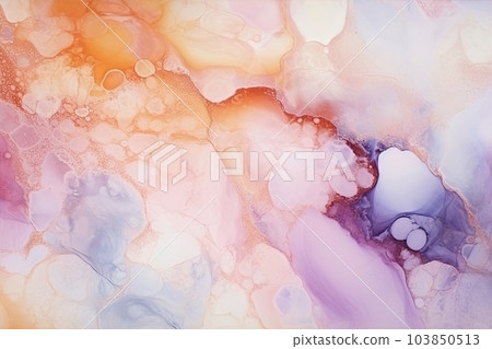 Pastel color ink abstract fluid art background - Stock Illustration ...