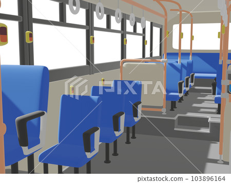 Bus interior 3D - Stock Illustration [103896164] - PIXTA