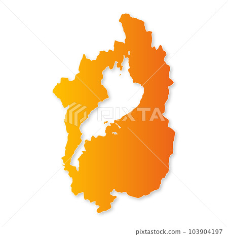 Shiga Prefecture Map - Stock Illustration [103904197] - PIXTA
