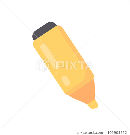 Highlighter for highlighting important notes to... - Stock Illustration ...