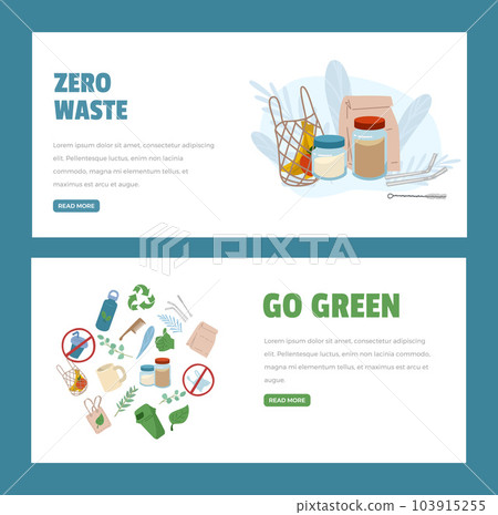Set of website banner templates about zero... - Stock Illustration ...