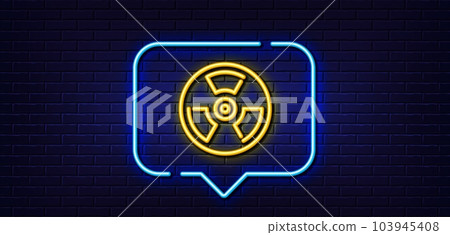 Neon Toxic Symbol