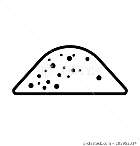 Simple sand icon. gravel. vector. - Stock Illustration [103952334] - PIXTA