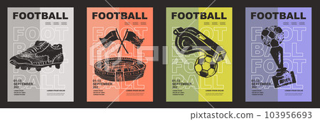 Template Sport Layout Design, soccer football.... - Stock Illustration ...