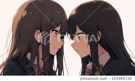 Friendship Of Two Anime Girls
