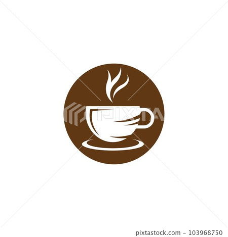 Coffee cup symbol vector icon - Stock Illustration [103968750] - PIXTA