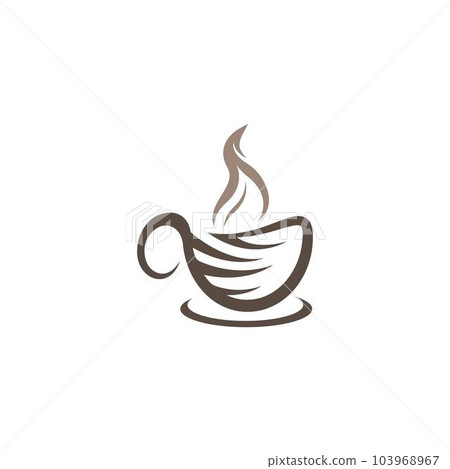 Coffee cup symbol vector icon - Stock Illustration [103968967] - PIXTA