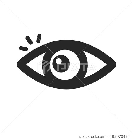 Aware and right eye icon. vector. - Stock Illustration [103970431] - PIXTA