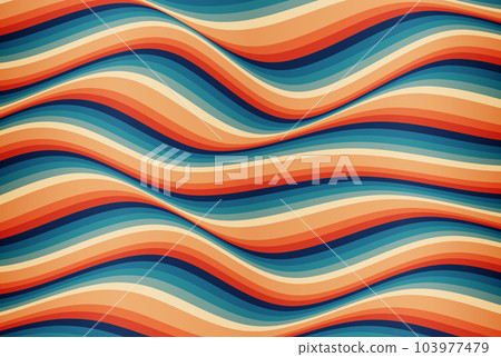 Retro wavy abstract background.Colorful design... - Stock Illustration ...