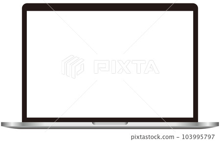 Laptop computer (body/screen clipping) - Stock Illustration [103995797 ...