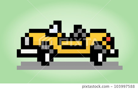 classic 8 bit car pixel art. Vector...-插圖素材 [103997588] - PIXTA圖庫