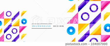 Vector creative abstract geometric design-插圖素材 [104007000] - PIXTA圖庫