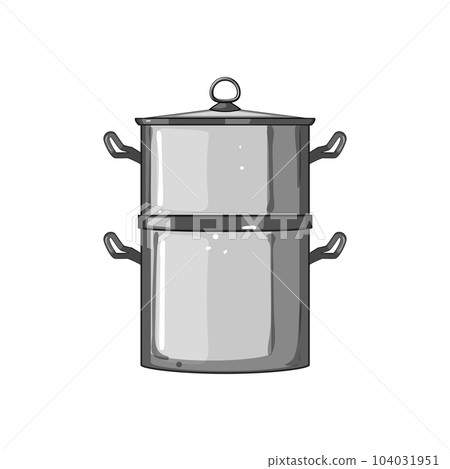 cooking double boiler pan cartoon vector...-插圖素材 [104031951] - PIXTA圖庫