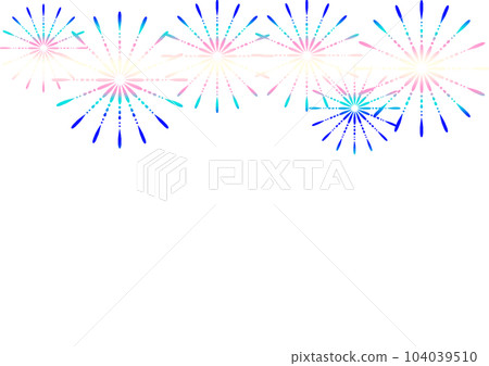 Gradient fireworks frame - Stock Illustration [104039510] - PIXTA