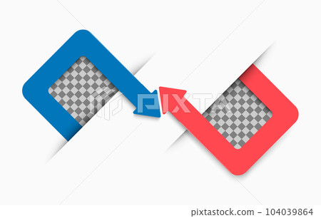 Versus Screen with Empty transparent Square...-插圖素材 [104039864] - PIXTA圖庫