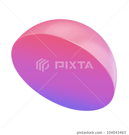 3d object semisphere metal geometric shape.... - Stock Illustration ...