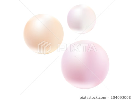 three color pearl vector material - Stock Illustration [104093008] - PIXTA