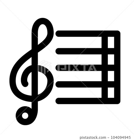 Treble Clef Book Emoji G Clef Music Symbol SVG File Etsy