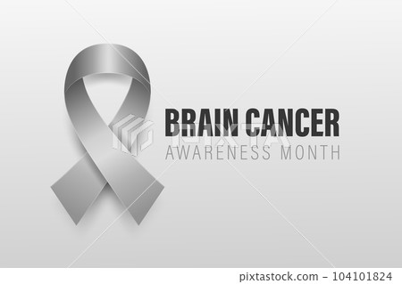 Brain Cancer Banner, Card, Placard with Vector... - Stock Illustration ...
