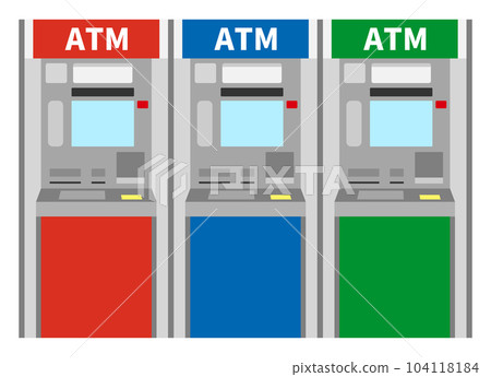 ATM corner - Stock Illustration [104118184] - PIXTA