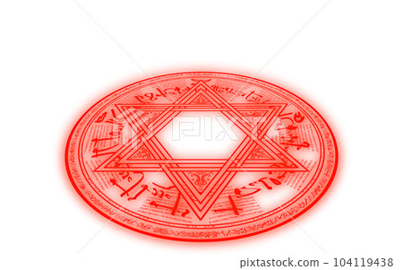 Red magic circle - Stock Illustration [104119438] - PIXTA