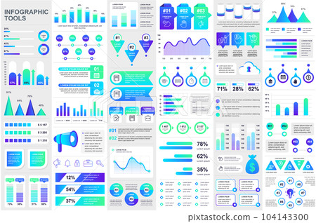 Bundle infographic elements data visualization... - Stock Illustration [104143300] - PIXTA