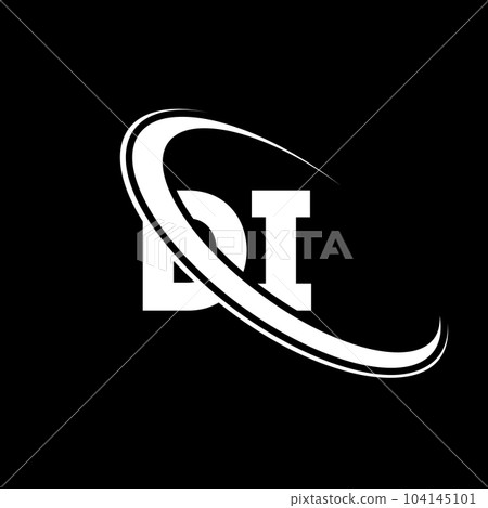 DI logo. D I design. White DI letter. DI/D I... - Stock Illustration ...