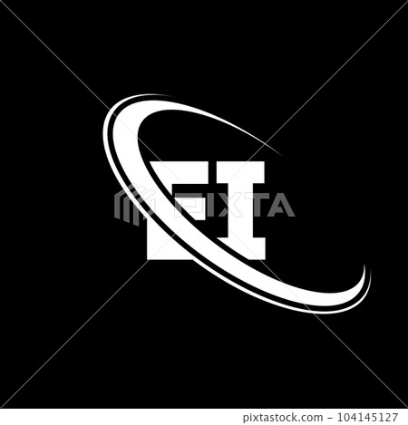 EI logo. E I design. White EI letter. EI/E I...-插圖素材 [104145127] - PIXTA圖庫