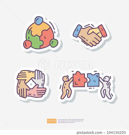 Team Work. Contains team goal, motivation,... - Stock Illustration ...