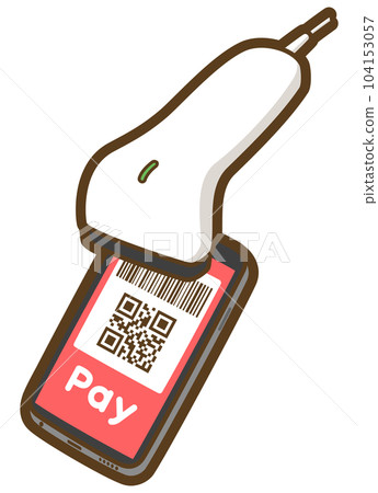 Code payment (barcode scanner) - Stock Illustration [104153057] - PIXTA