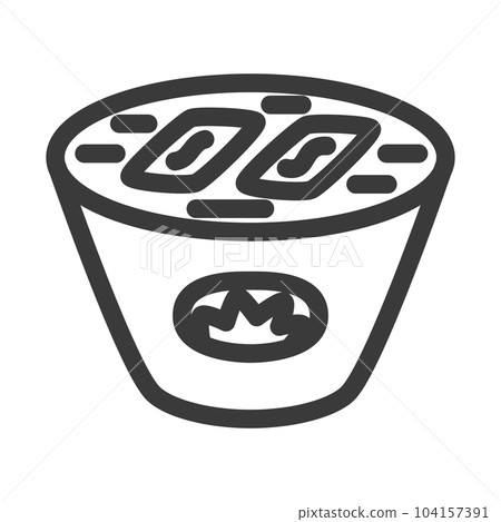 Mini-mini line drawing food illustration Yakiniku - Stock Illustration ...