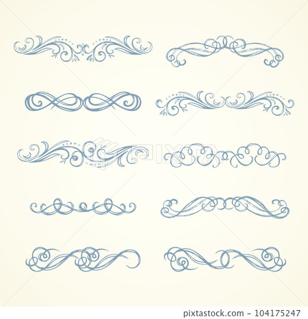 Vignette. Vector drawing - Stock Illustration [104175247] - PIXTA