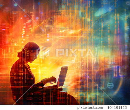 Abstract medical research image - Stock Illustration [104191133] - PIXTA