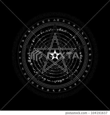 white magic circle - Stock Illustration [104191637] - PIXTA