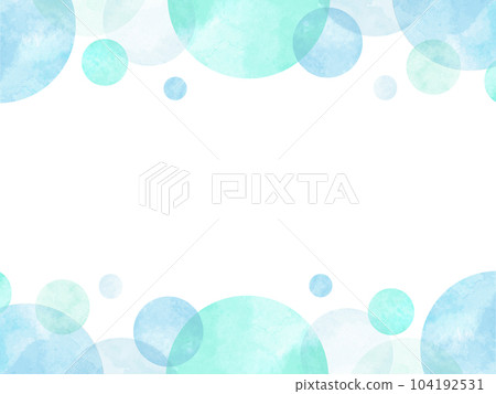 Polka dot watercolor frame - Stock Illustration [104192531] - PIXTA