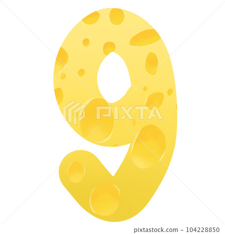 Number 9 - Stock Illustration [104228850] - PIXTA