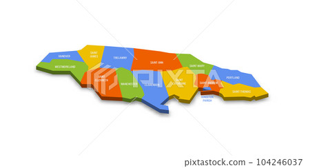 Jamaican Political Map