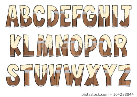 Handcrafted Root Beer Letters. Color Creative... - Stock Illustration ...