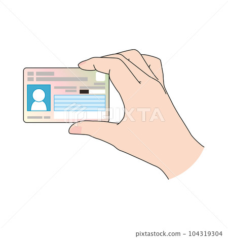 My number card and hand illustration - Stock Illustration [104319304 ...
