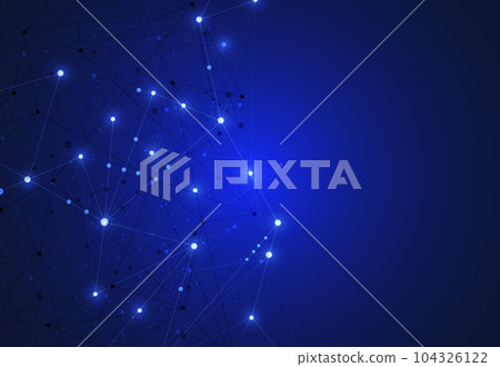 Abstract technology dot and line connection...-插圖素材 [104326122] - PIXTA圖庫