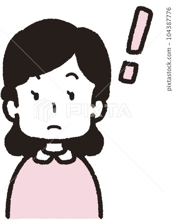 Upper body illustration of a woman facing the... - Stock Illustration ...