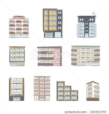 Sale _ rental apartment set - Stock Illustration [104391797] - PIXTA