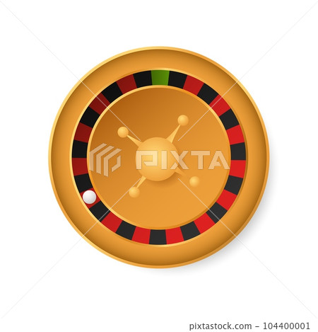 Gambling roulette wheel. Fortune leisure round... - Stock Illustration ...