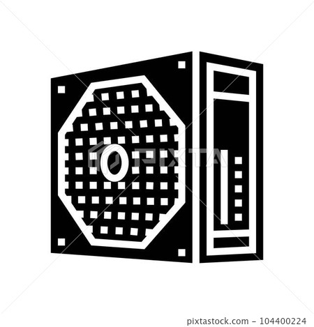 power supply gaming pc glyph icon vector...-插圖素材 [104400224] - PIXTA圖庫