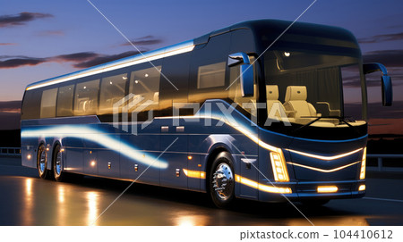Modern Luxury Bus Interior Color Design 12m Diesel 37 Seats New Luxury
